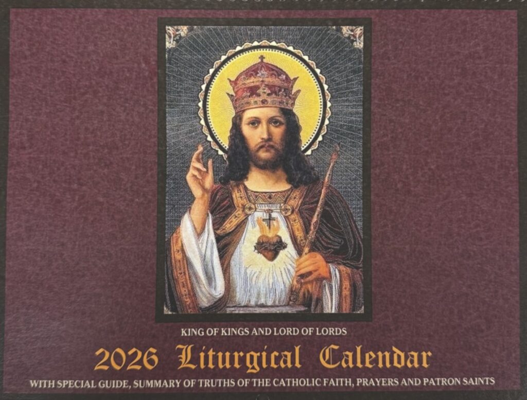 2026 Liturgical Calendar - Servants of the Holy Family